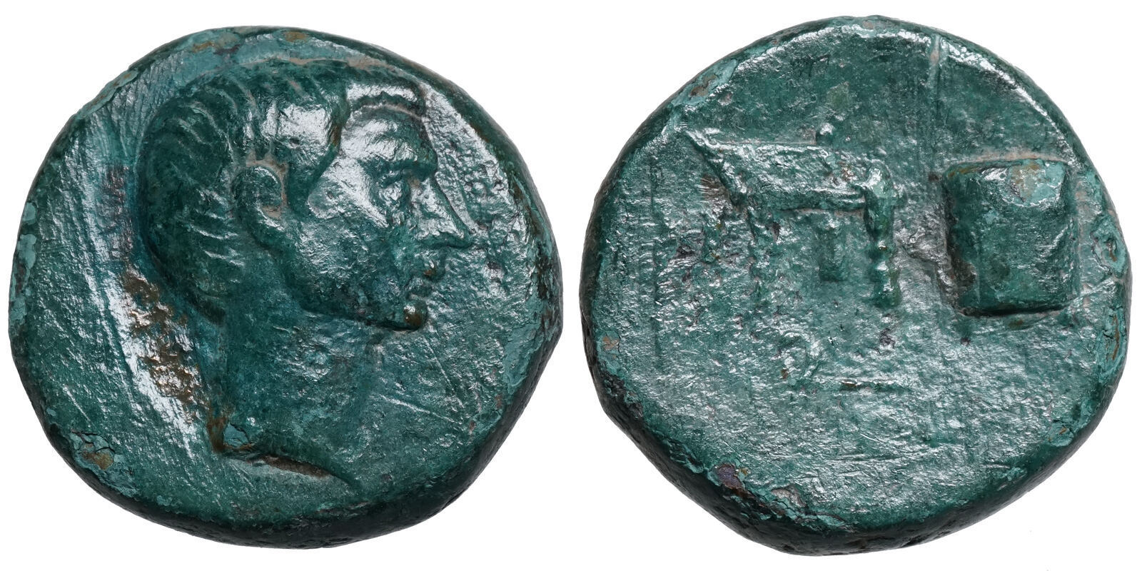 Octavian/Gaius Sosius? (Quaestor) AE (~30 BCE) Mzst. in Asia Minor ...