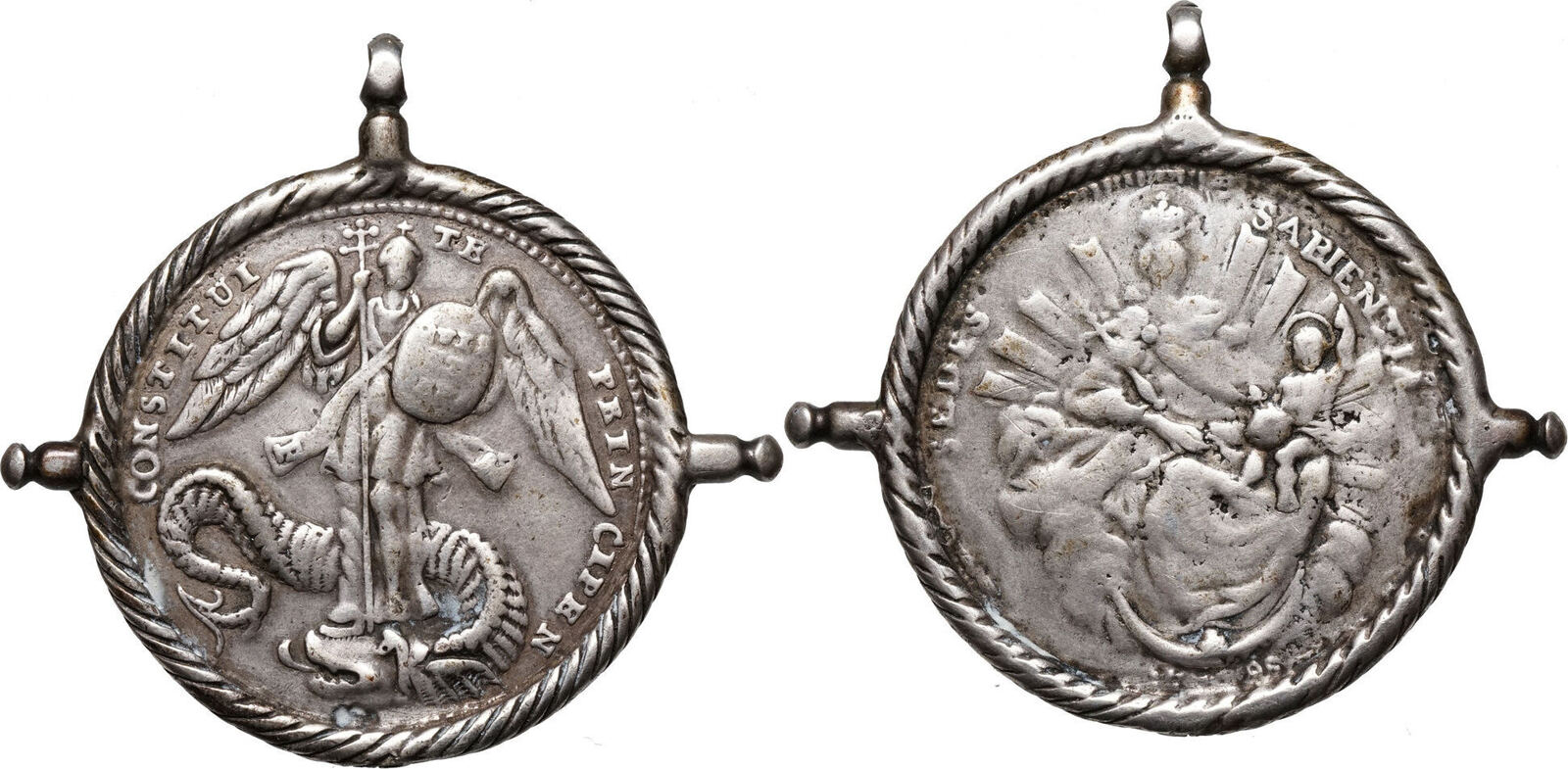 1798 St. Michaelsbruderschaft. Bayern AR Medaille Karl Theodor (1777 ...