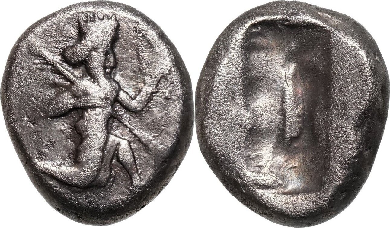 Xerxes II. bis Artaxerxes II. (~420-350 BCE) AR Siglos Sardes ...
