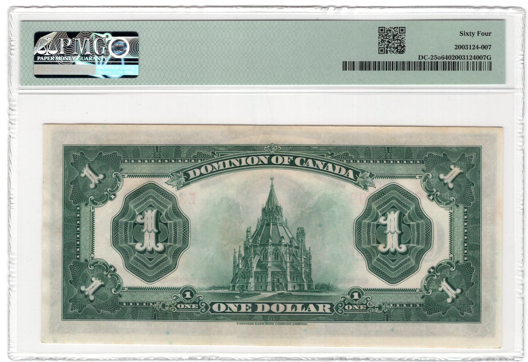 Canada 1 Dollar 1923 PMG 64 | MA-Shops