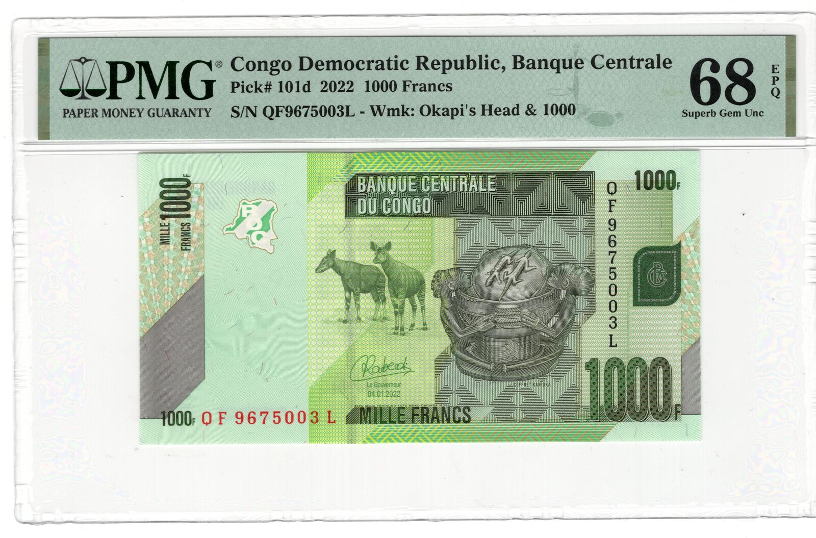 Congo Democratic Republic 1000 Francs 2022 | MA-Shops