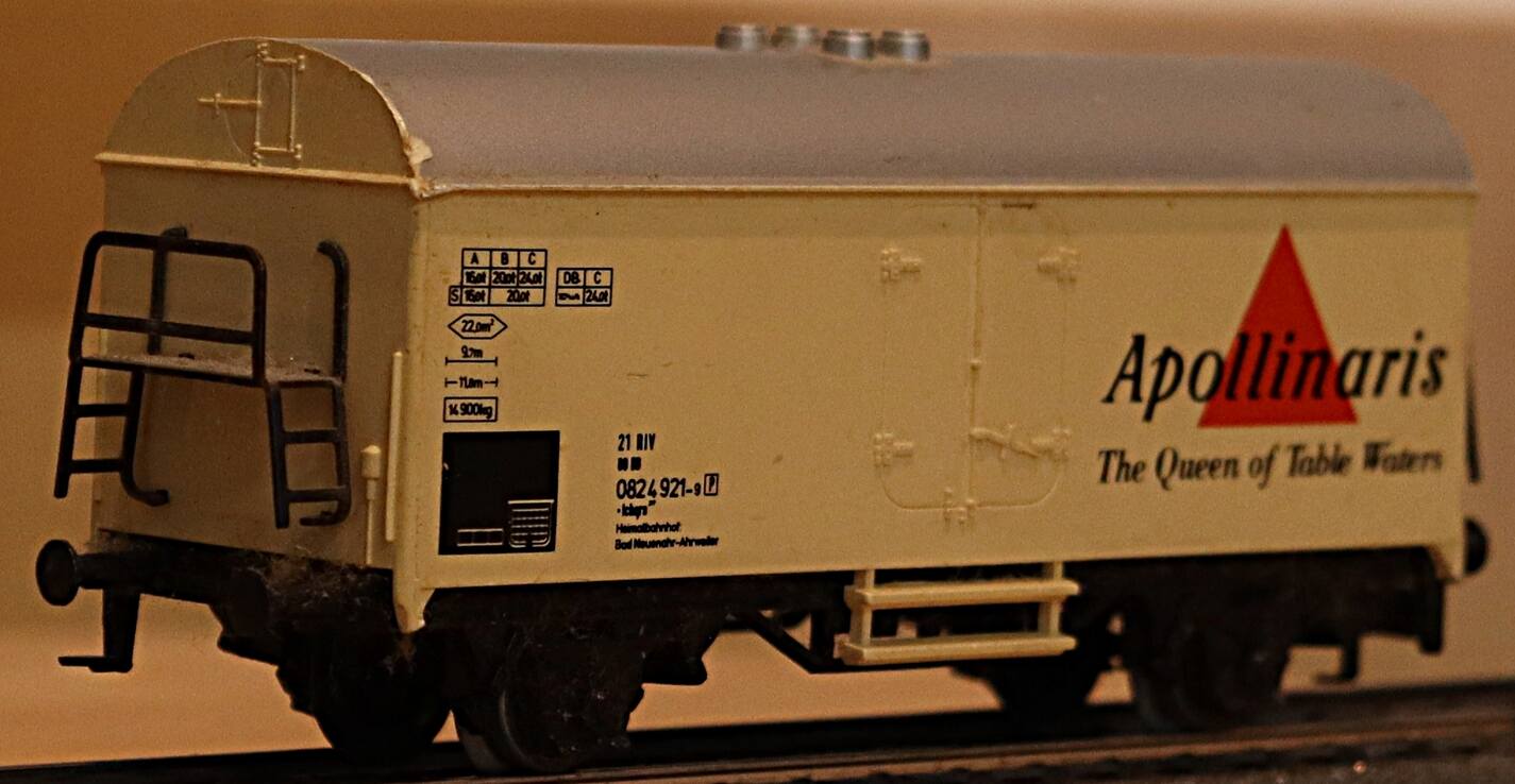 1983 Märklin 4426 Güterwagen Apollinaris, H0, ohne OVP, gebraucht gut ...