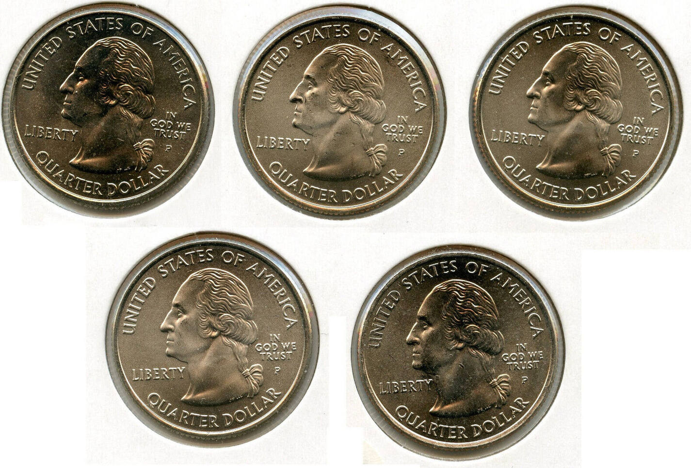 USA Quarter 2006 State 5-Coin Set - Philadelphia Mint - Statehood ...