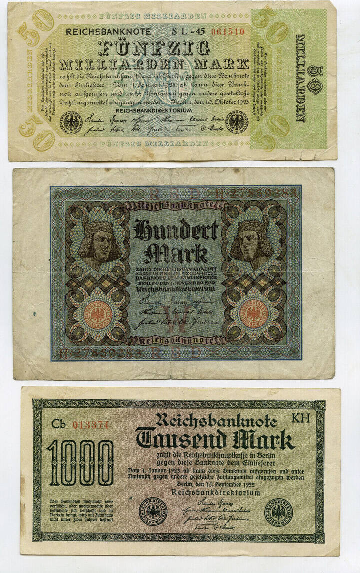 Banknoten Germany Currency Lot of (32) Notes Paper Money 1920s ...