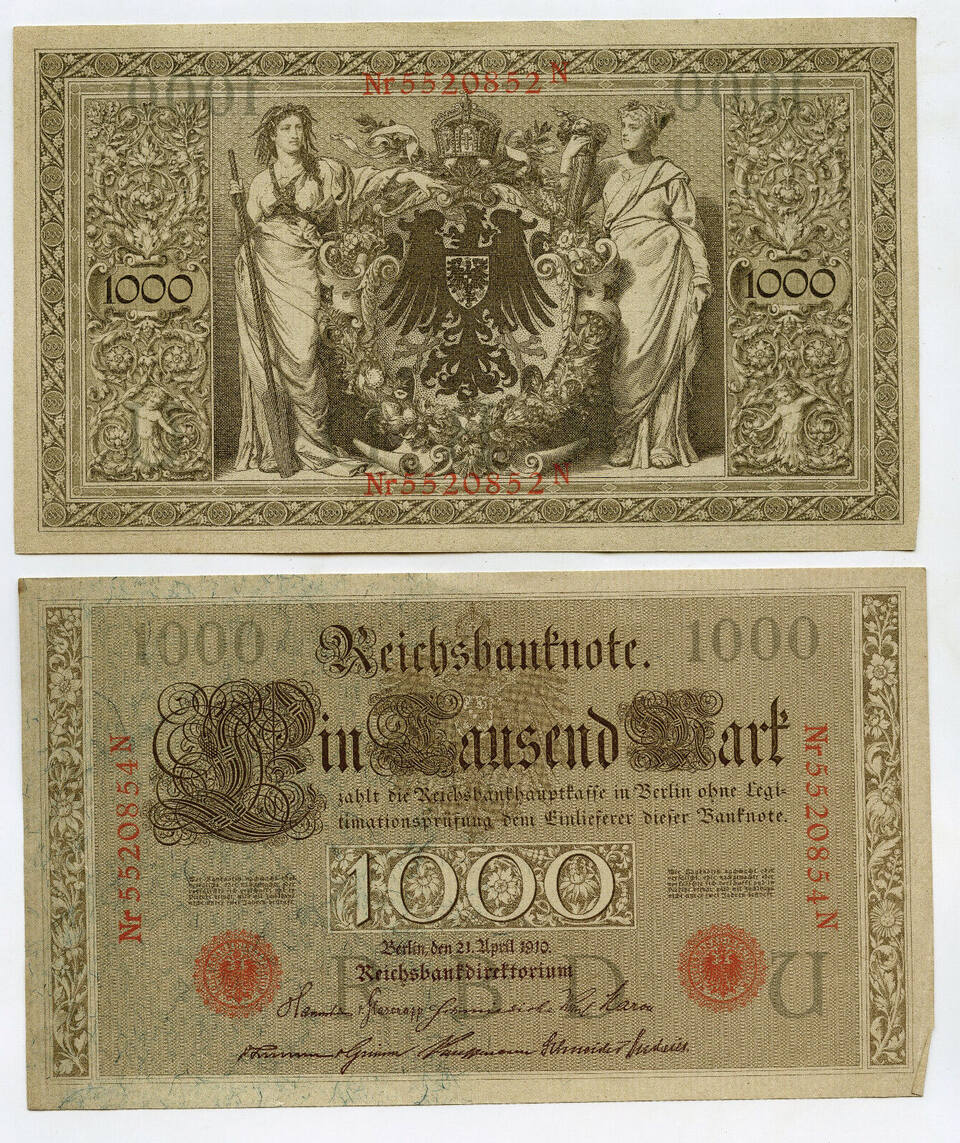 Banknoten Germany Currency Lot of (32) Notes Paper Money 1920s ...