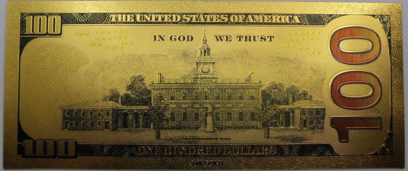 USA Spiderman Marvel Comic $100 Novelty 24K Gold Foil Plate Note Bill ...