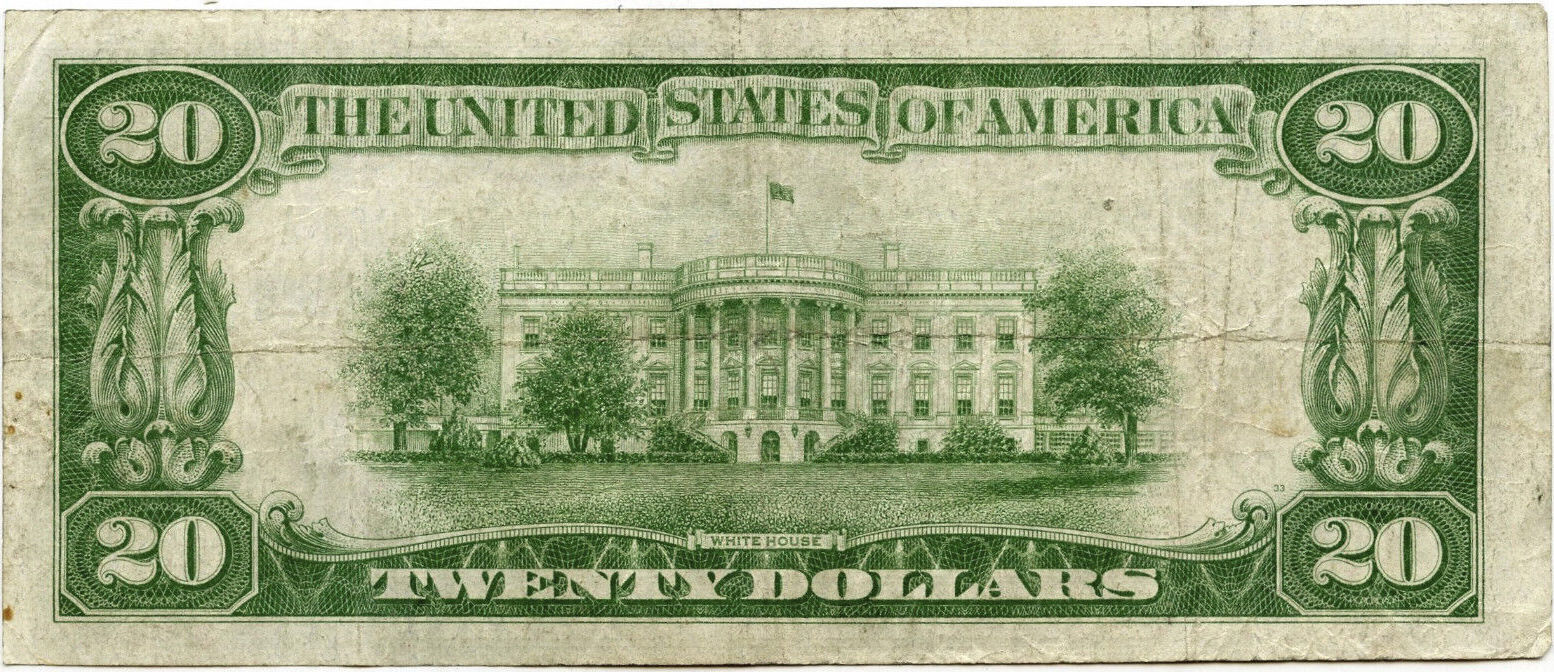 USA 1928-C $20 Federal Reserve Rare Note - Chicago Illinois Bank ...