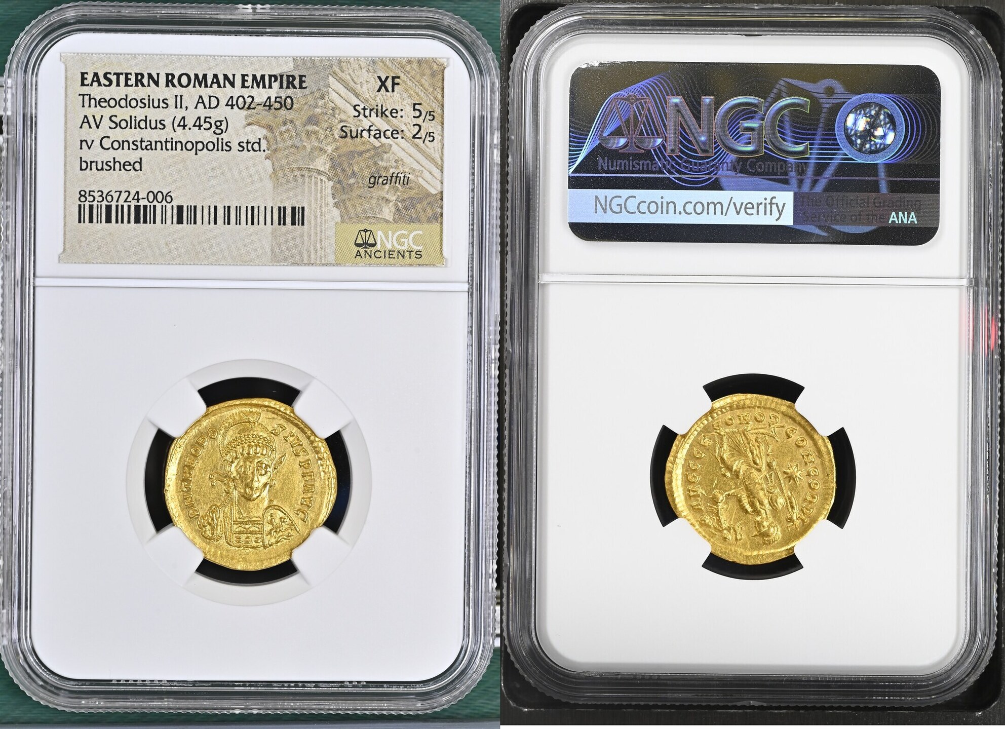 EASTERN ROMAN EMPIRE Theodosius II, AD 402-450 Roman Empire, Theodosius ...