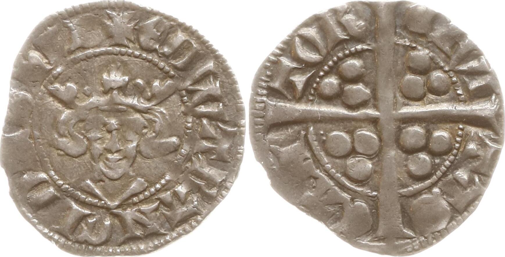 England Penny 1307 - 1314 Edward II., 1307 - 1327 VF+, kl. SF am Rand ...