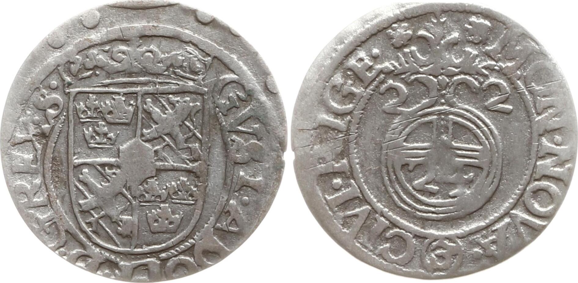 Riga Unter Schweden 1 24 Taler 1622 Gustav II Adolf 1621 1632 VF Riga Unter Schweden 1 24 Taler 1622 Gustav II Adolf 1621 1632 VF