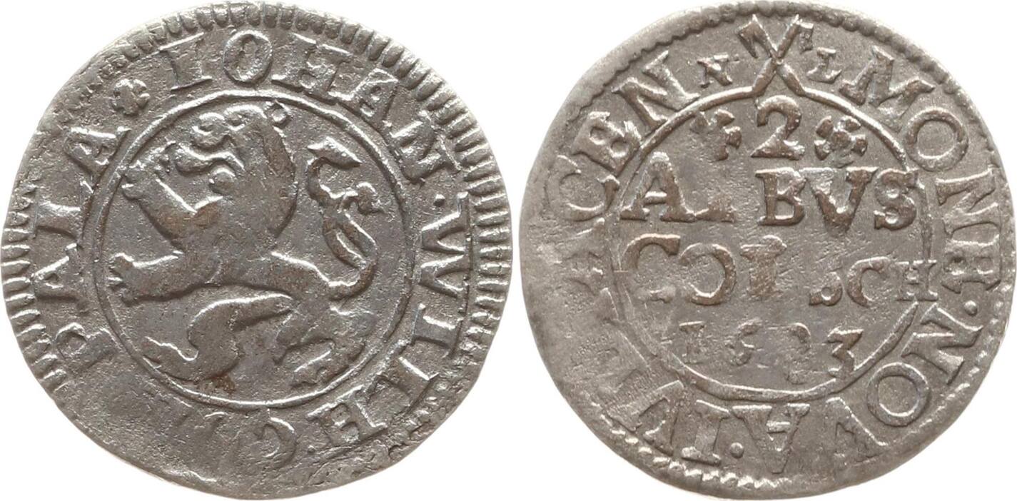 Jülich-Berg 2 Albus 1683 Wilhelm II., 1679 - 1716 VF, kleine ...