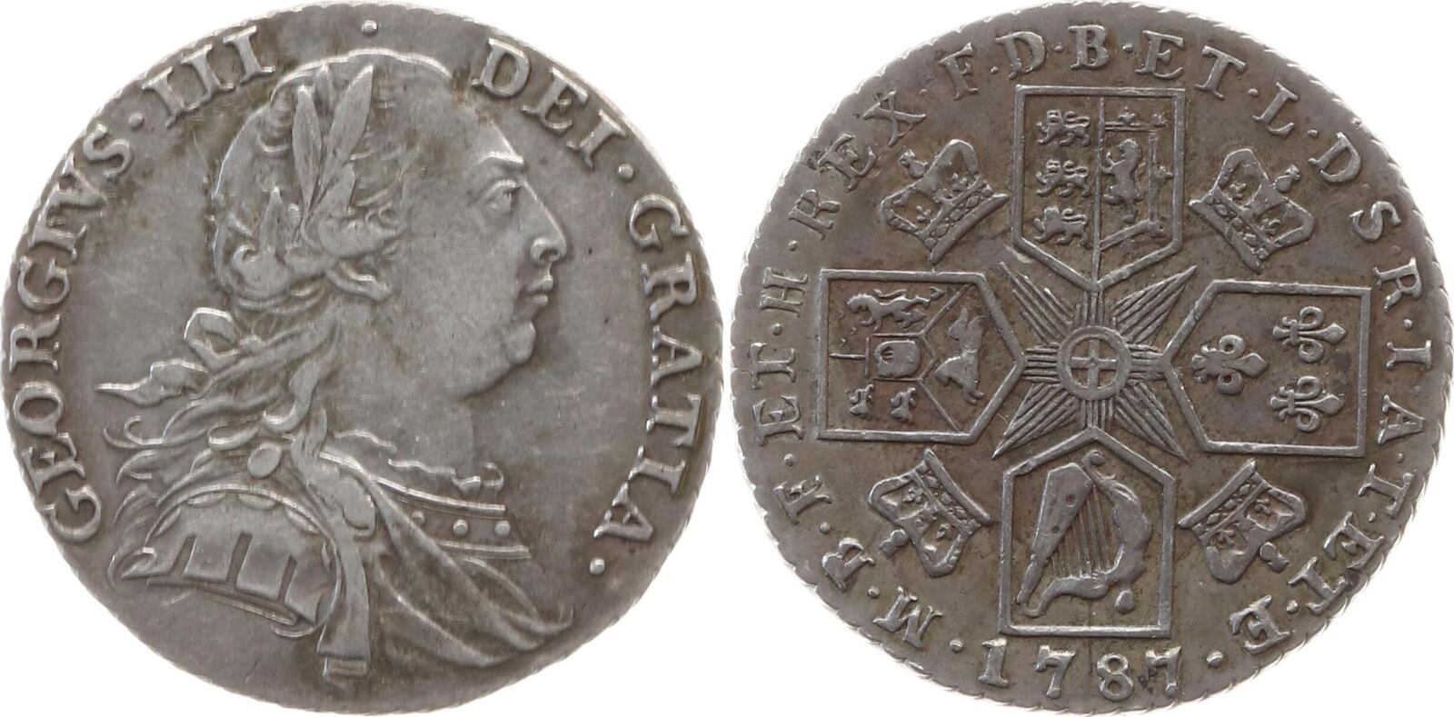 Großbritannien Shilling 1787 George III., 1760 - 1820 VF-EF | MA-Shops