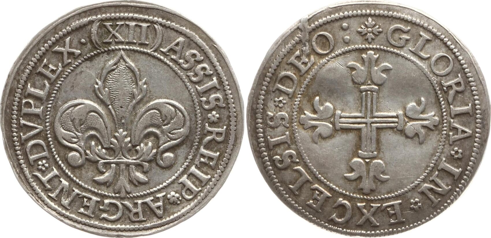 Straßburg, Stadt 12 Kreuzer o.J. Mzz. 4 blättrige Rosette VF-EF | MA-Shops