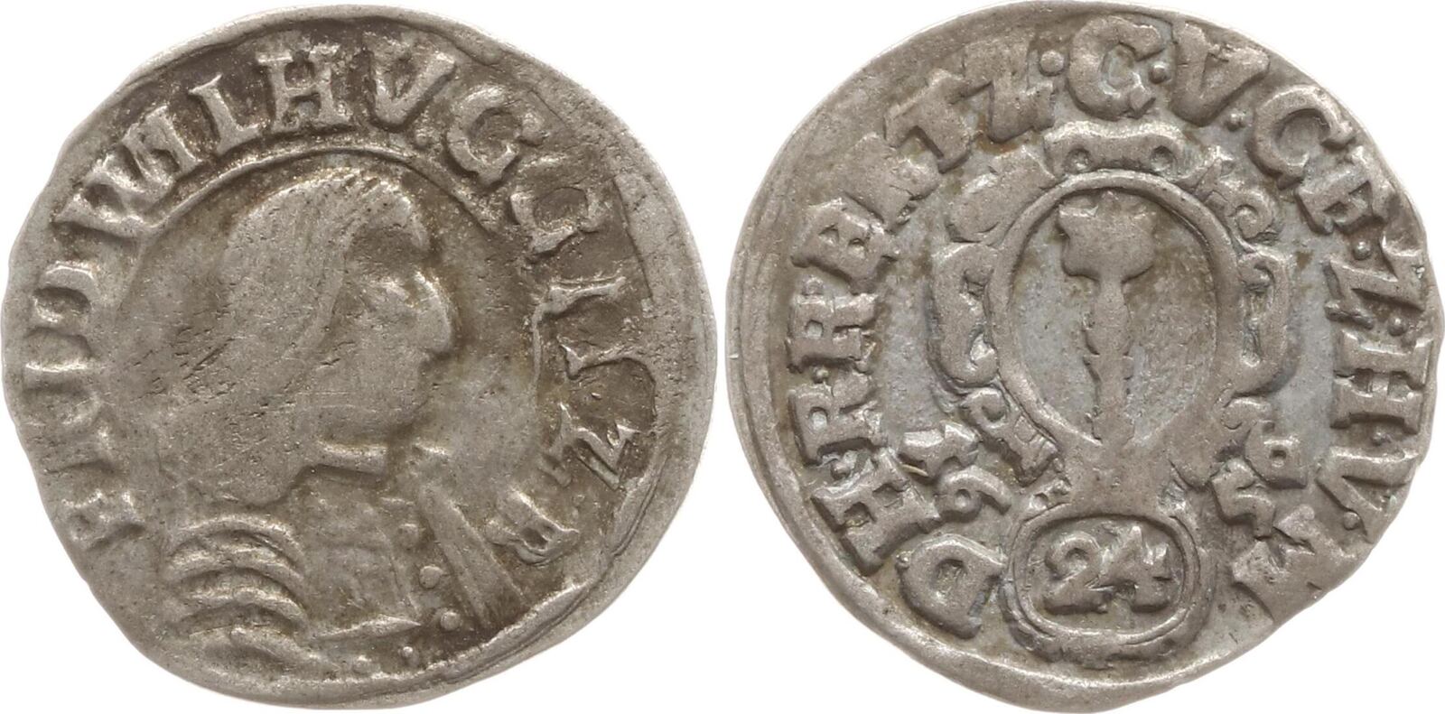 Brandenburg-Preußen 1/24 Taler (Groschen) 1656 Friedrich Wilhelm, 1640 ...