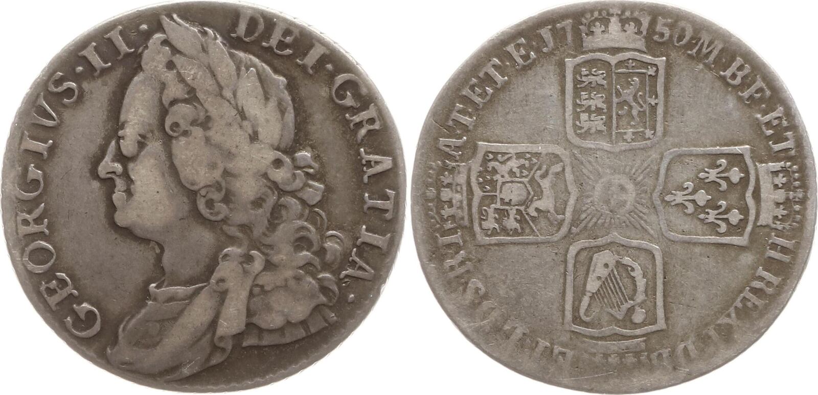 Großbritannien 1 Shilling 1750 George II., 1727 - 1760 VF- | MA-Shops