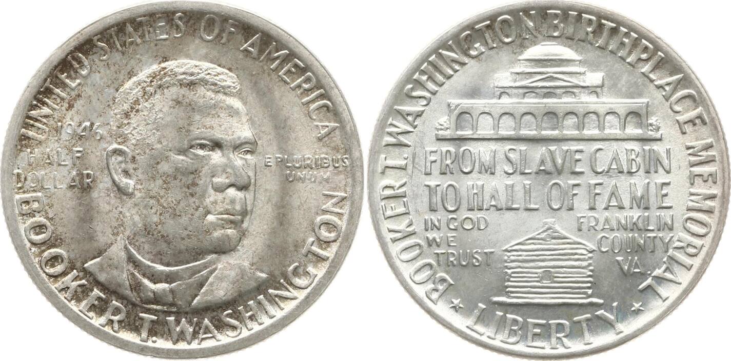 USA 1/2 Dollar 1946 Booker T Washington AU, Patina | MA-Shops