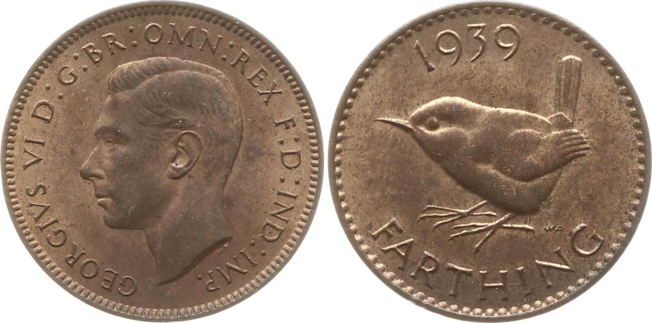 Großbritannien Farthing 1939 George VI., 1936 - 1952 AU | MA-Shops
