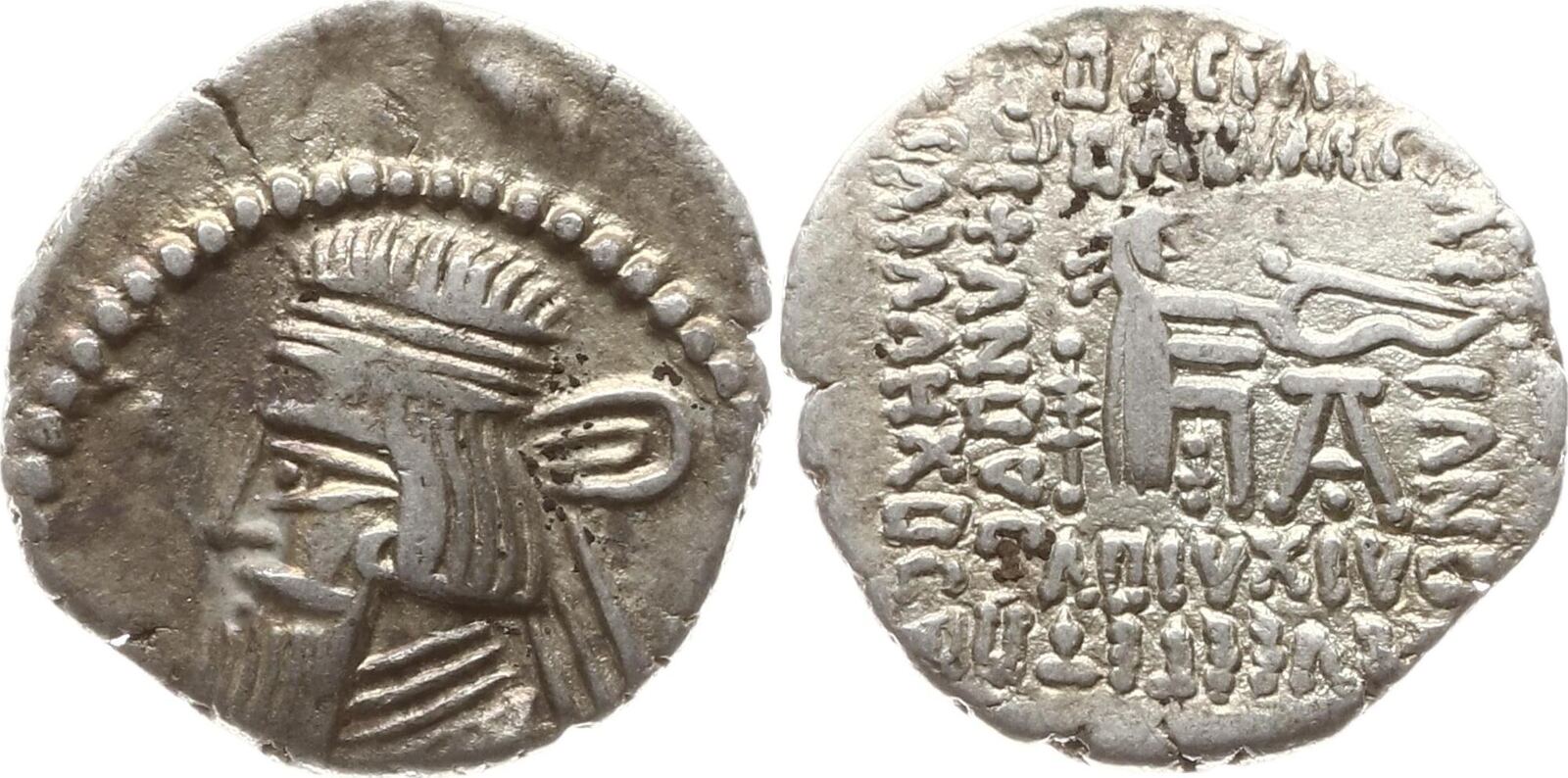 Parthien, Königreich Drachme Pacorus I., 78 - 120 VF, dezentriert | MA ...