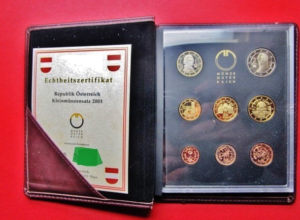 Österreich / Austria Euro KMS Austria Original Euro Coin Proofset Proof ...