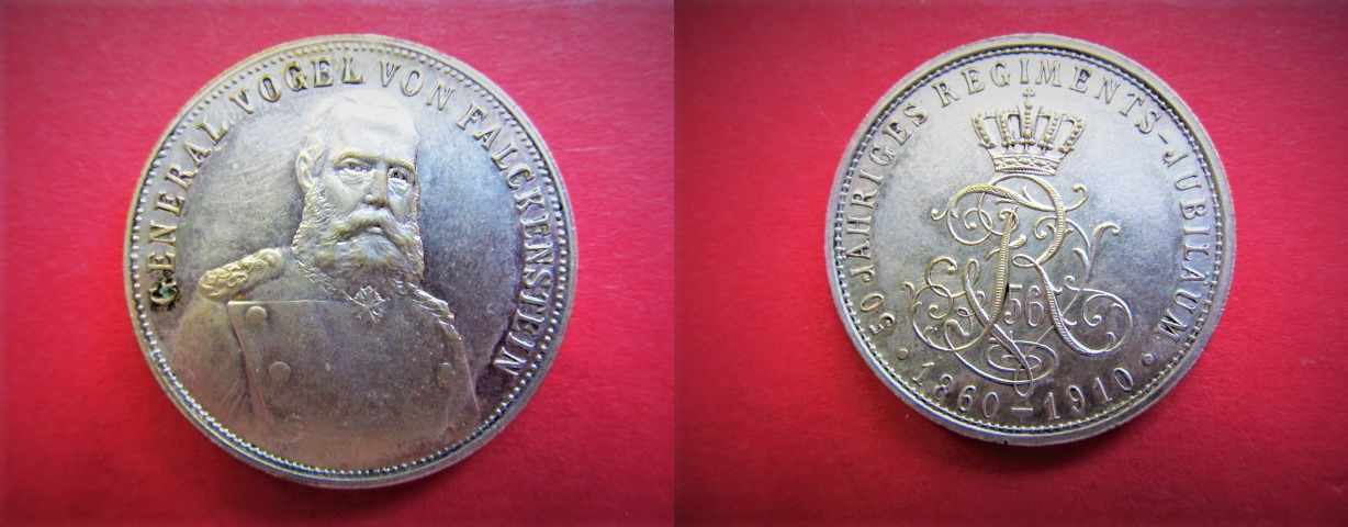 Preussen / Deutsches Kaiserreich Regimentsmedaille 1910 50. Regiments ...