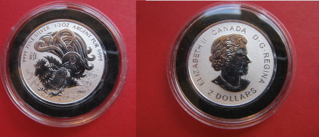 Kanada / Canada 2 Dollars 2017 Canadian 2 $ 1/2 oz silver coin - Year ...