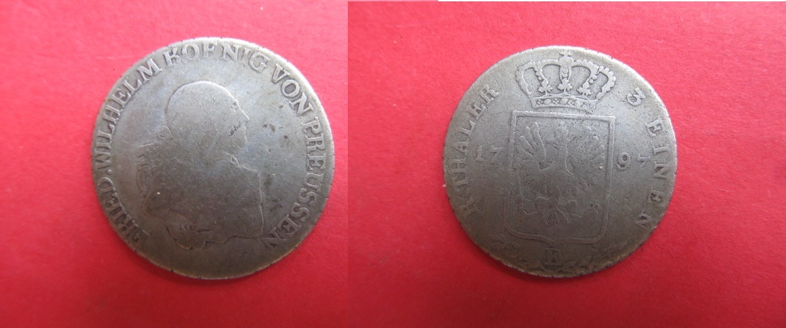 Brandenburg-Preussen 1/3 Taler 1797 E Preußen, Königsberg, Friedrich ...