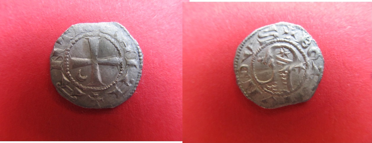 Kreuzfahrer / Crusaders AR-Denar 13.Jh. Antiochia - Bohemund V. 1233 ...