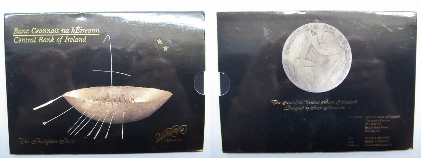 Irland KMS Kursmünzensatz Set Ireland Coin Set 2000 Banc Ceannais na ...