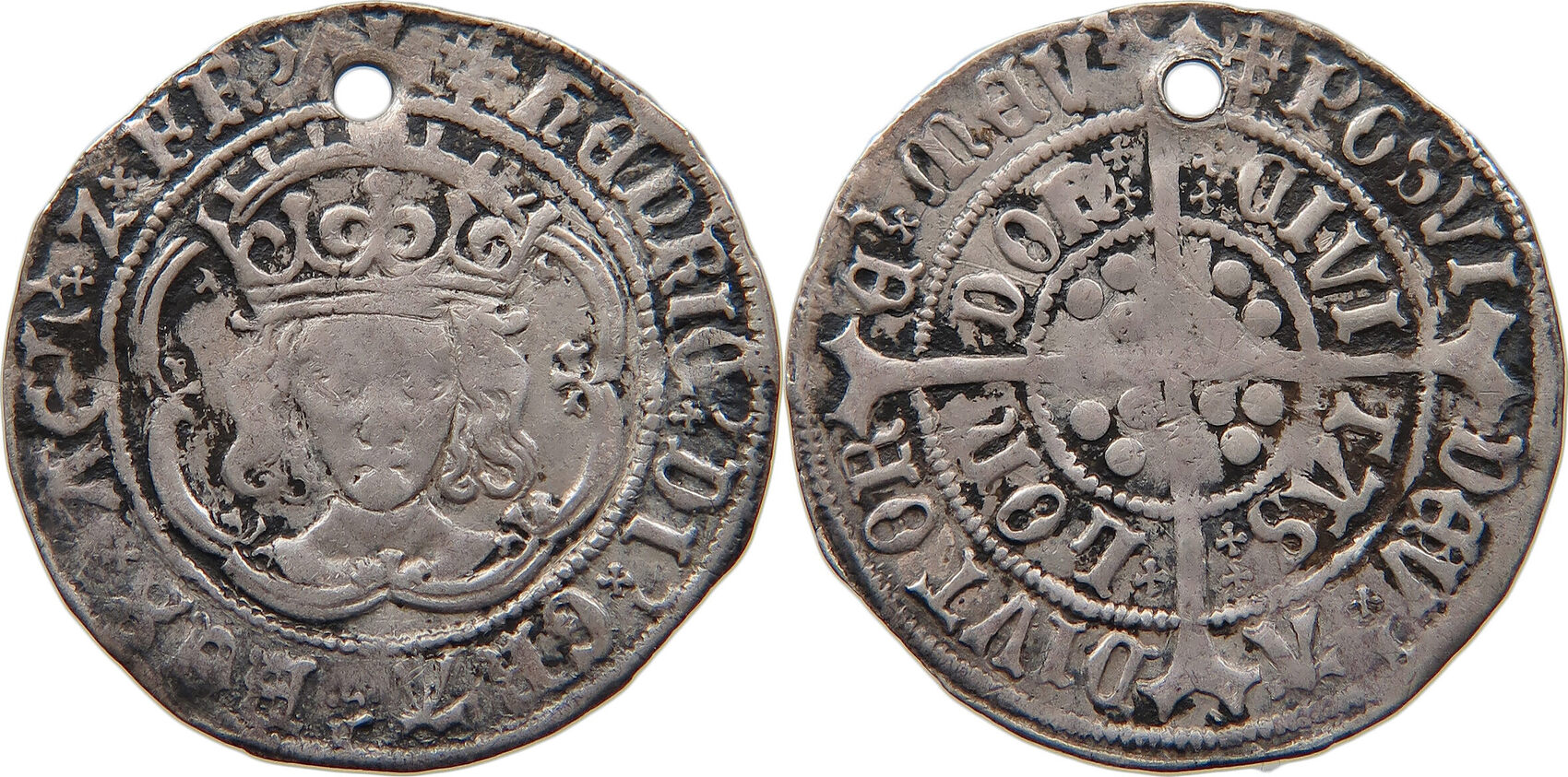 GREAT BRITAIN GROAT Henry VI (1422-1461) LONDON VF HOLED | MA-Shops