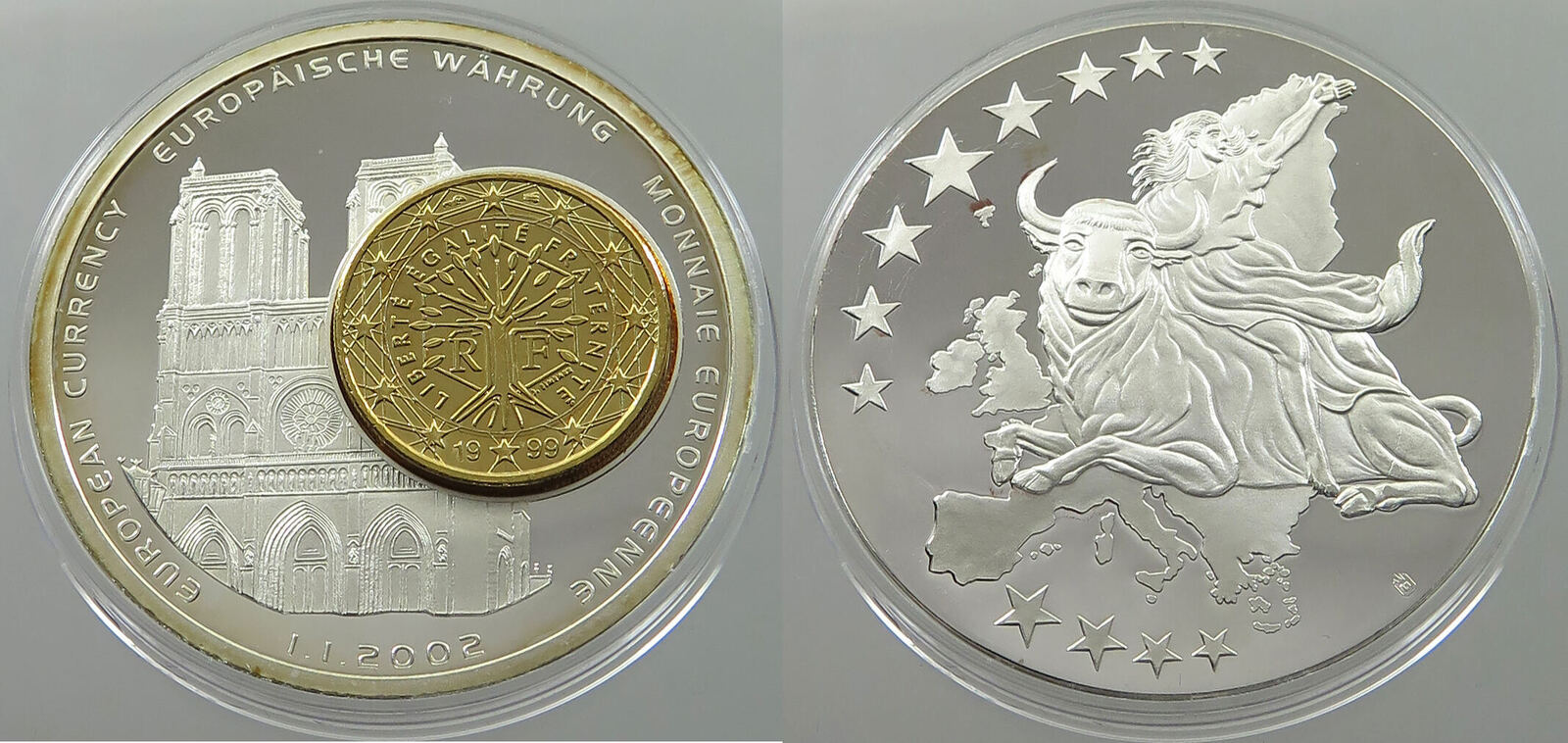 FRANCE MEDAL 2002 EUROPEAN CURRENCY PROOF | MA-Shops