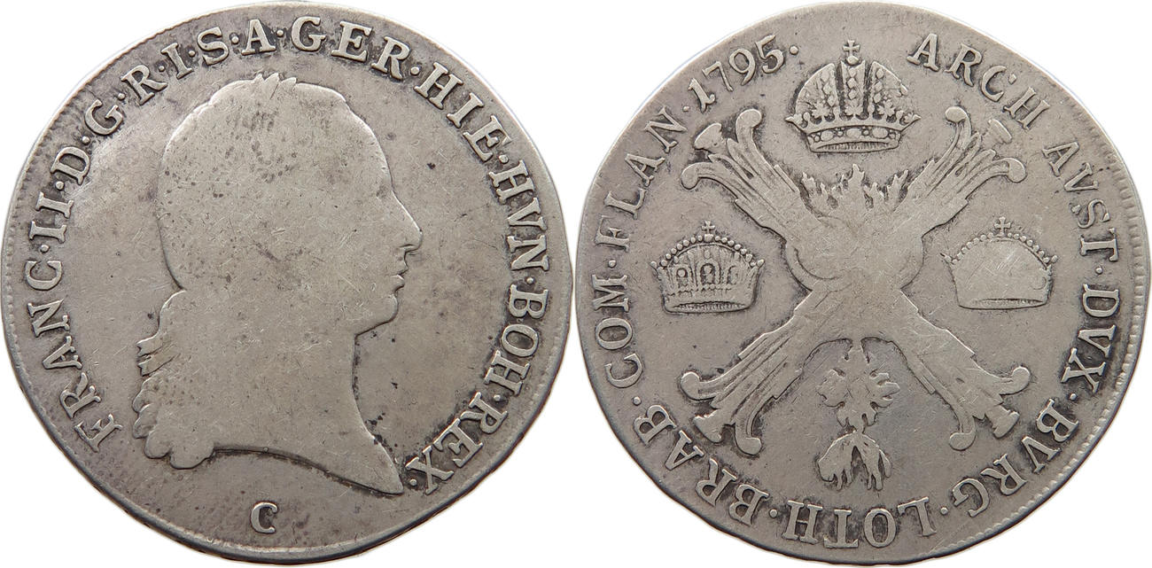 Haus Habsburg 1/2 Kronentaler 1795 C Franz II./I. (1792-1835) VF- | MA-Shops