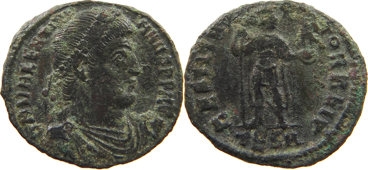 ROME EMPIRE AE3 VALENTINIANUS I. 364-375 RESTITVTOR REIP VF | MA-Shops