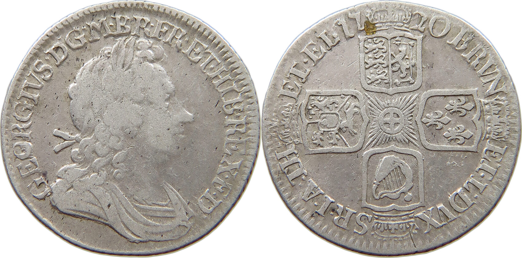 GREAT BRITAIN SHILLING 1720 George I. (1714-1727) VF | MA-Shops
