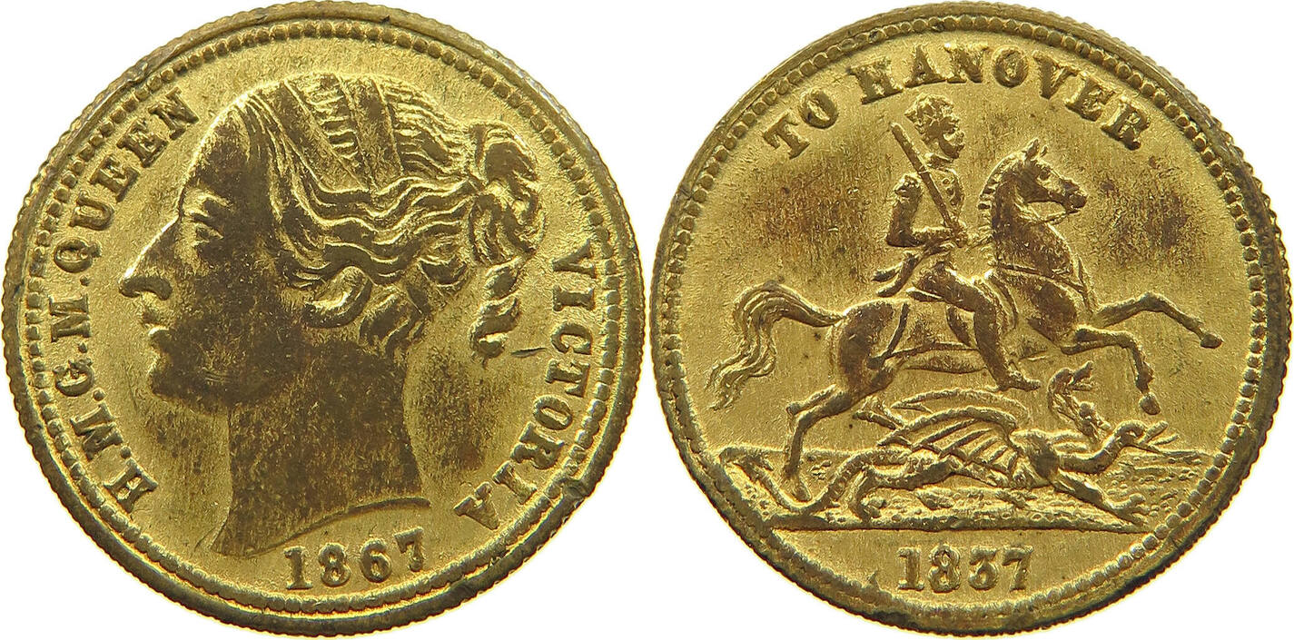 GREAT BRITAIN TOKEN 1867 Victoria 1837-1901 TO HANNOVER VF | MA-Shops