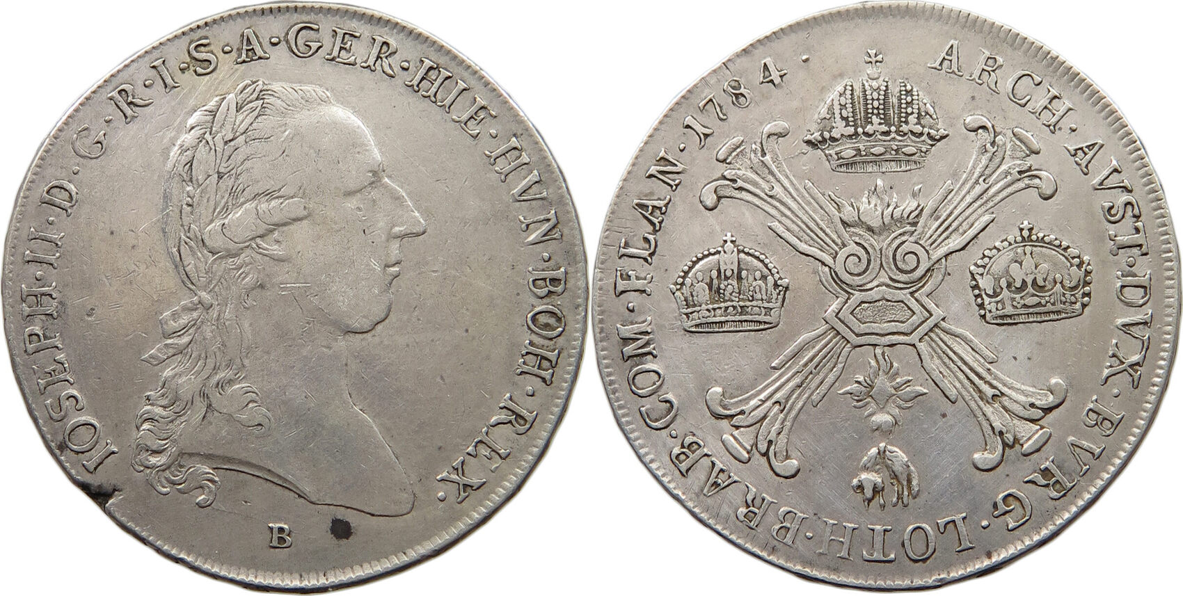 Haus Habsburg Kronentaler 1784 B Josef II. (1765-1790) VF | MA-Shops