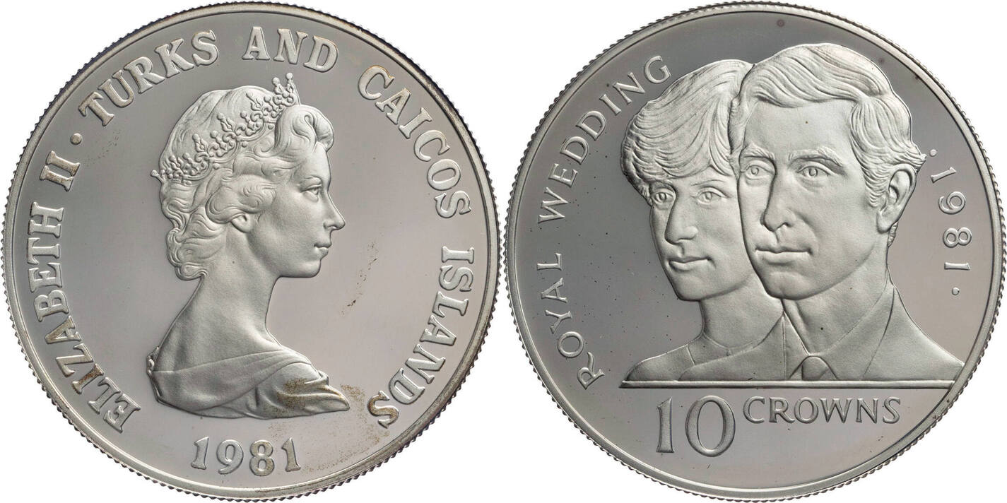 Turks and Caicos Islands 10 Crowns 1981 Elizabeth II. (1952-2022 ...