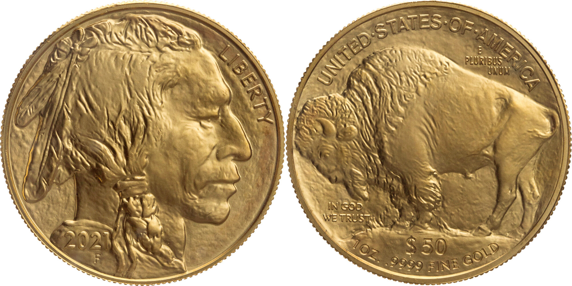 USA 50 Dollars 2021 American Buffalo 1 Oz UNC- | MA-Shops