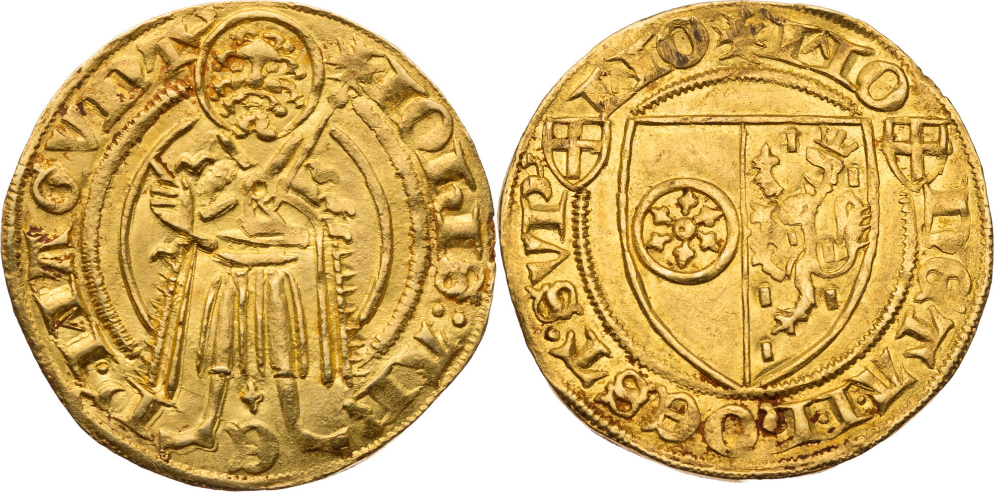 Mainz, Erzbistum Goldgulden o. J. (1410-1412) Johann II. von Nassau ...