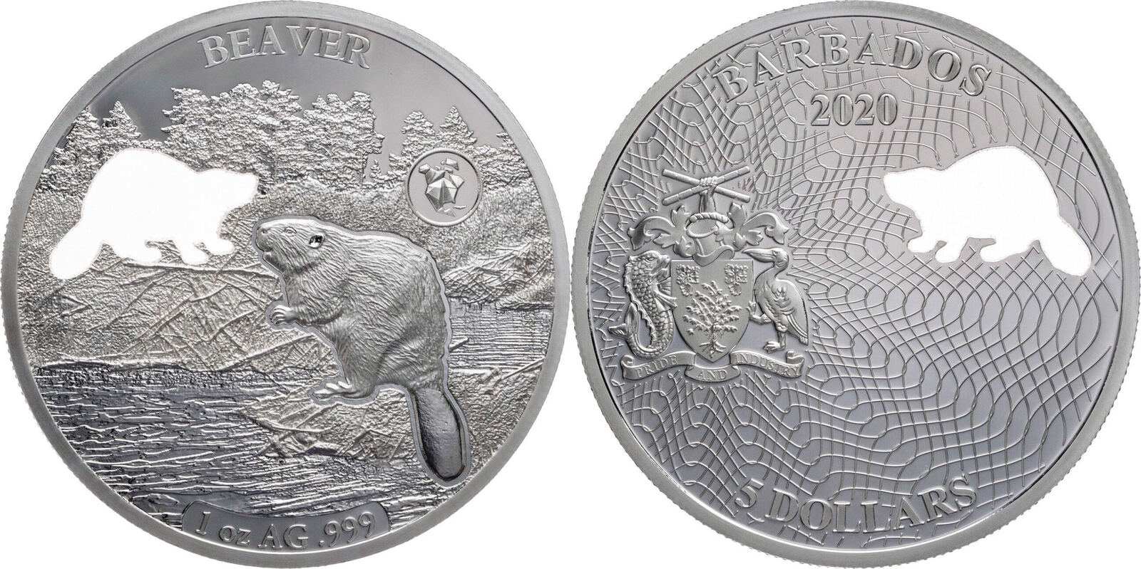 Barbados 5 Dollars 2020 Beaver Proof | MA-Shops