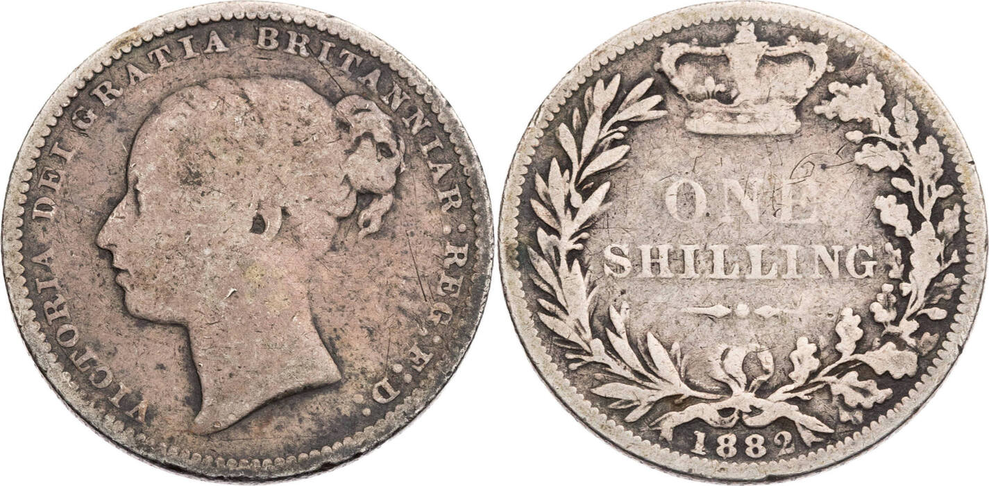 Großbritannien 1 Shilling 1882 Victoria (1837-1901) - Kursmünze (1838 ...