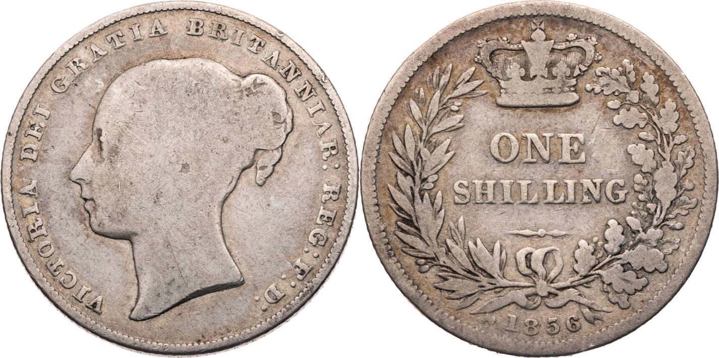 Großbritannien 1 Shilling 1856 Victoria (1837-1901) - Kursmünze (1838 ...