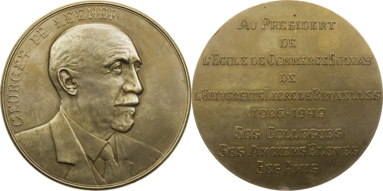Belgien Medaille 1949 (v. C. van Dionant) auf George de Leener EF | MA ...