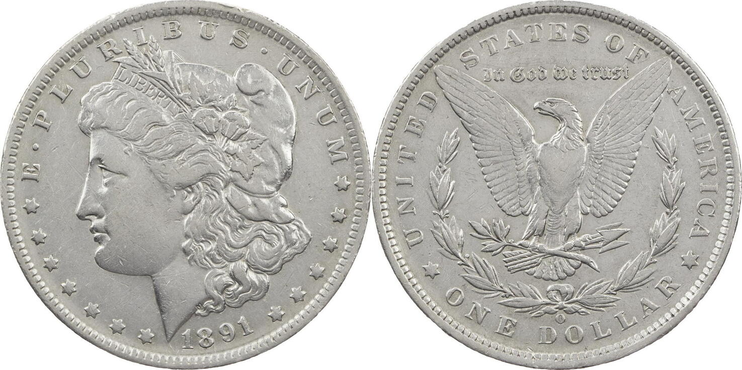 USA 1891 O Morgan Dollar VF Rf MA Shops usa-1891-o-morgan-dollar-vf-rf-ma-shops