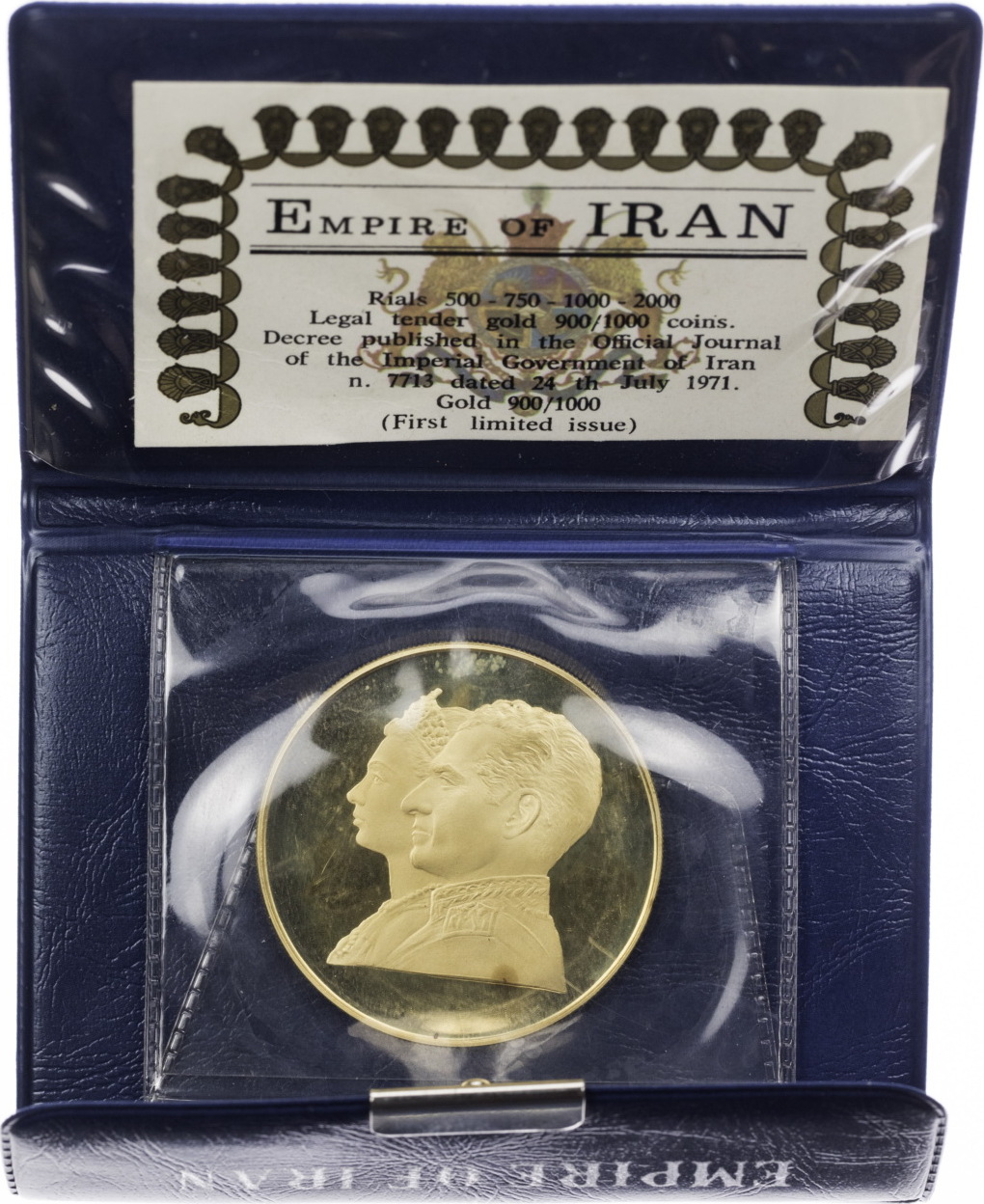 Iran 2000 Rials 1971 2500th Anniversary of the Persian Empire Proof ...