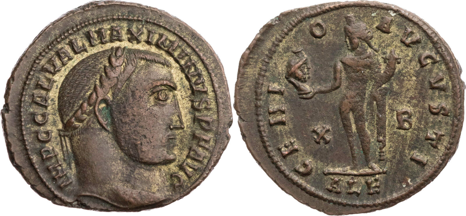 Römische Kaiserzeit Follis 312 n. Chr. Maximinus II. Daia, Alexandria ...