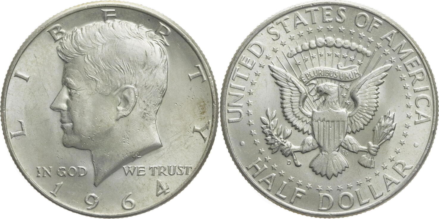 USA 1964 Half Dollar Kennedy EF | MA-Shops
