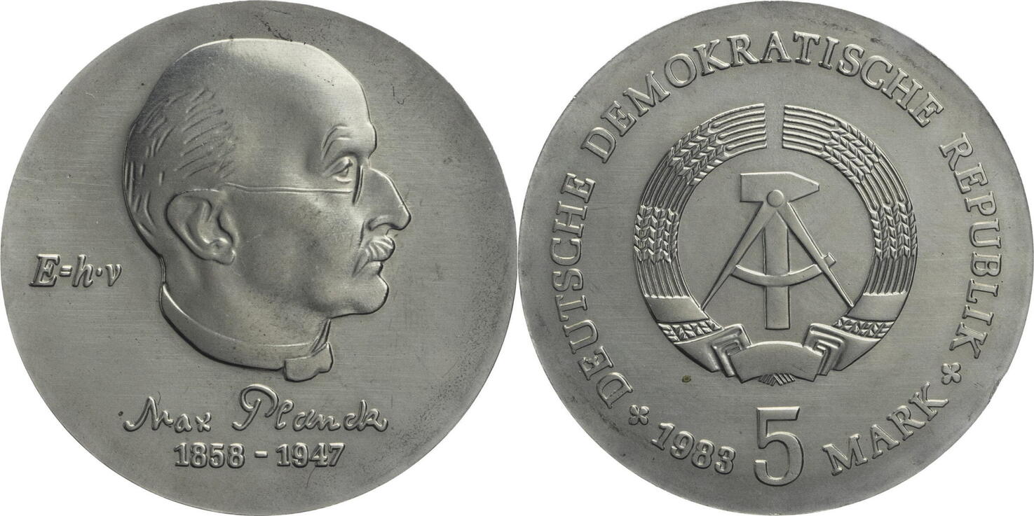 DDR 5 Mark 1983 125th Anniversary of Birth of Max Planck UNC | MA-Shops