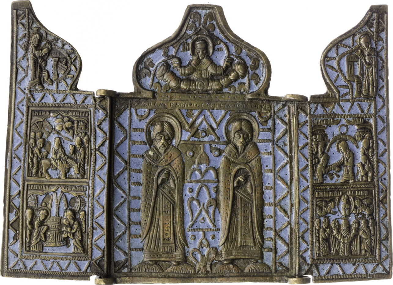 Russland Ikone o.J. (19. Jh.) Triptychon VF-EF | MA-Shops