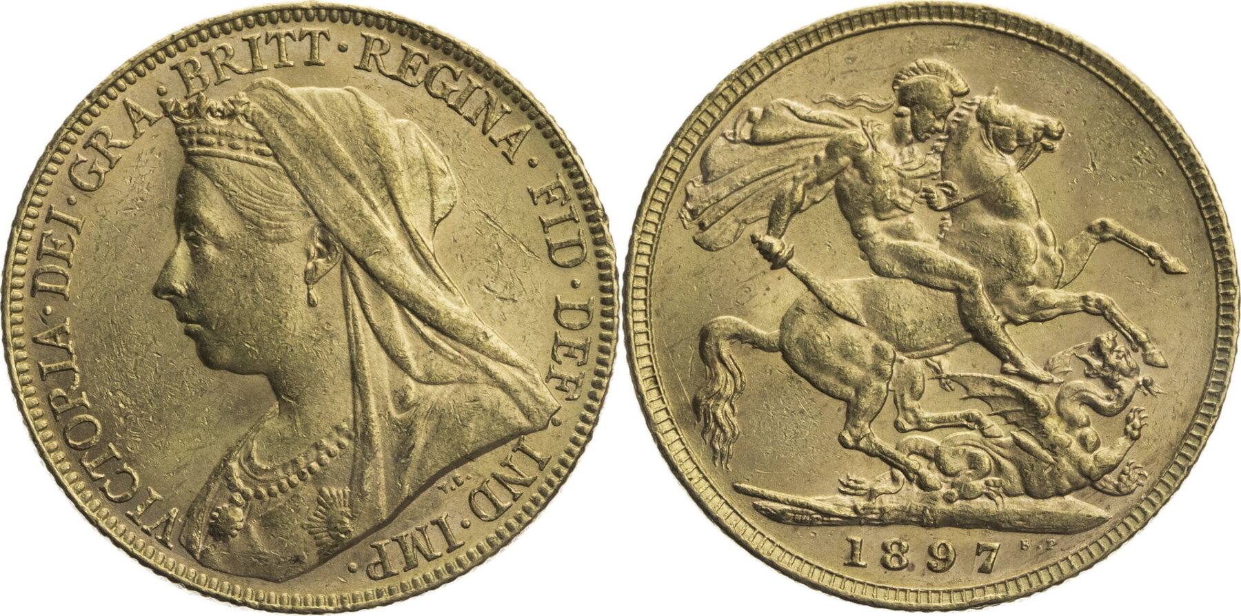 Großbritannien 1 Sovereign 1897 Victoria (1837-1901) - Kursmünze (1893 ...