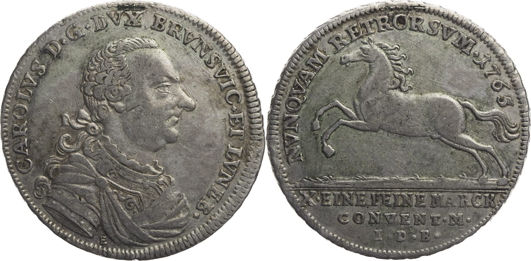 Braunschweig-Lüneburg Konventionstaler 1765 IDB Karl I. (1735-1780 ...